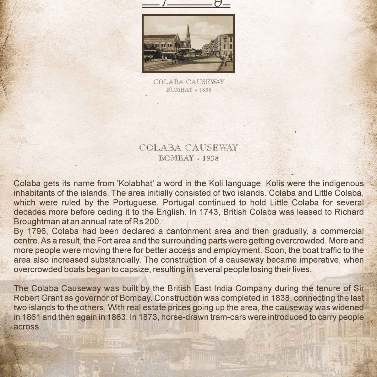 Colaba Causeway (Code: 020) – Mounted and Wooden Frames. – Magnate ...