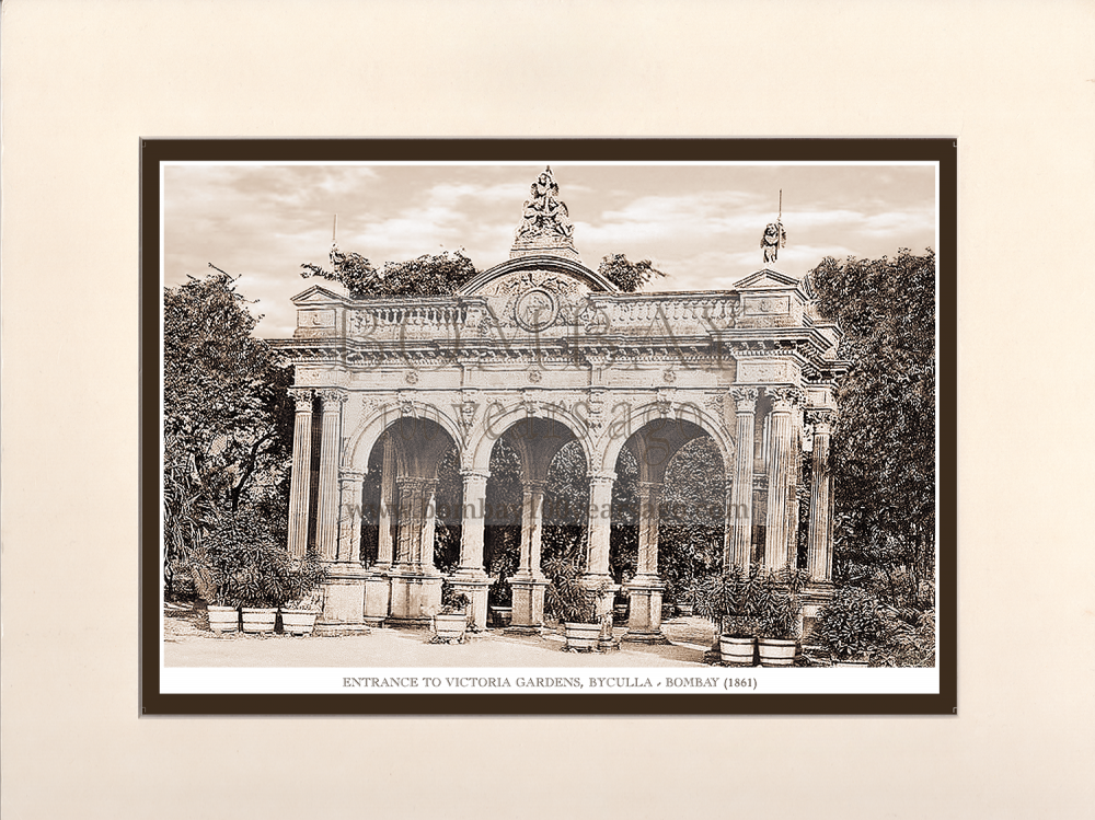 Entrance to Victoria Gardens, (Byculla) (Code: 212) – Mounted and ...