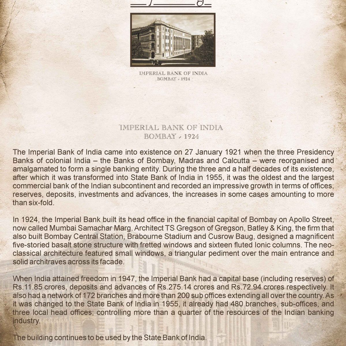 Imperial Bank of India (Code: 028) – Mounted Wooden Frames – Magnate ...